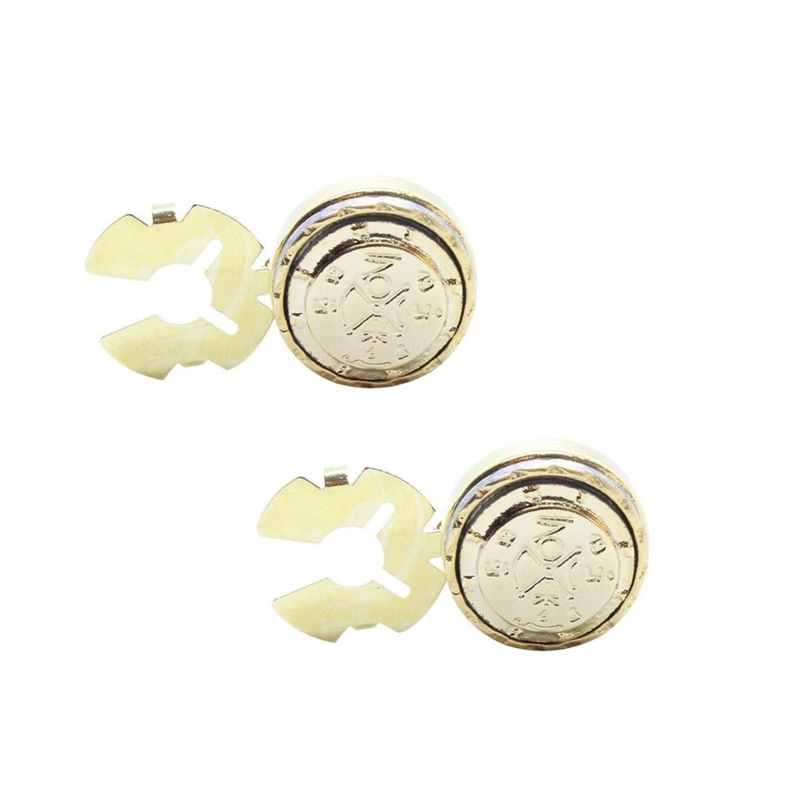 Gold Handmade Shirt Jacket Collar Chain Brooch Set: Lapel Pin Wedding ...