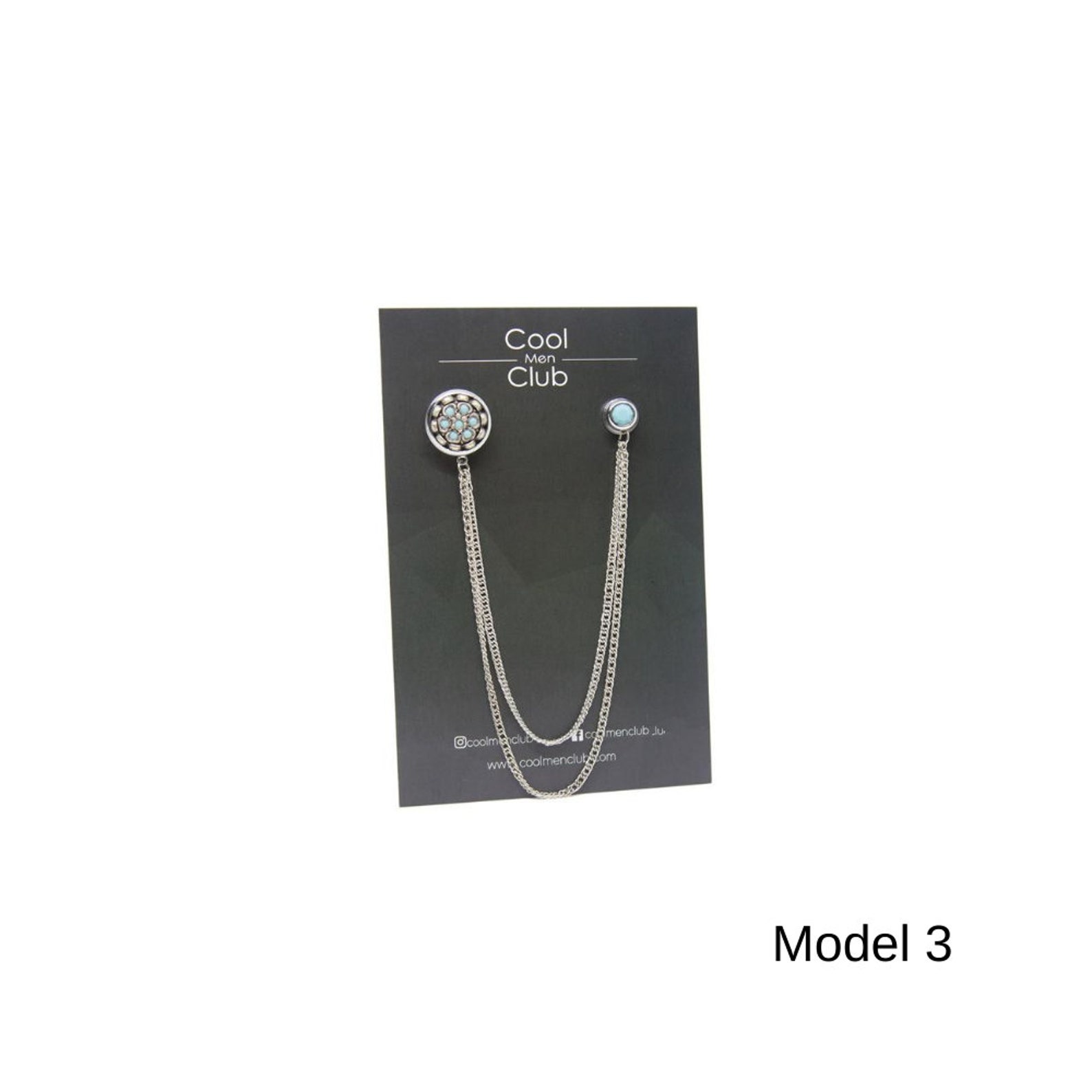 Handmade Jacket Chain Brooch / Lapel Chain Pin / Men's - Etsy