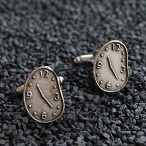 Watch Figured Silver / Gold Color Cufflinks, Unique Design Cuff Links ...