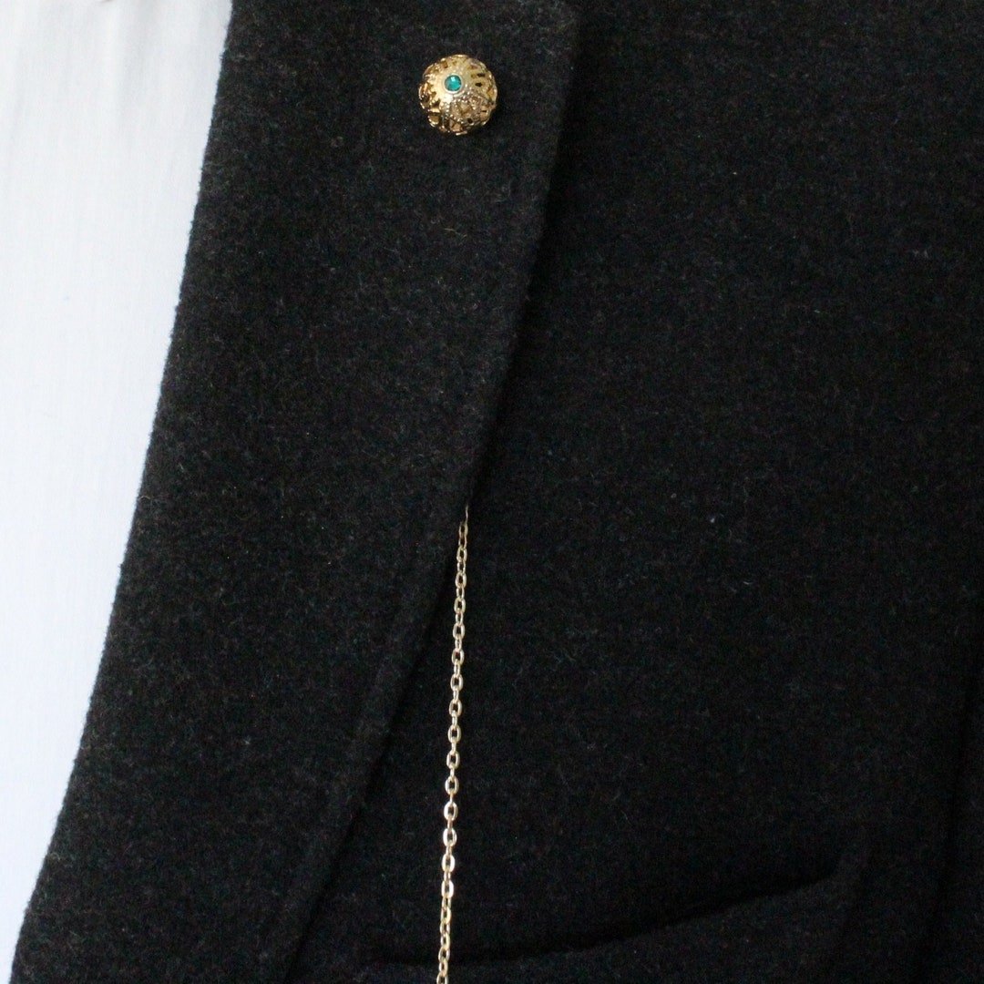 Lapel Chain Handmade, Unique Design Lapel Chain Pin, Gift for Him, Mens ...