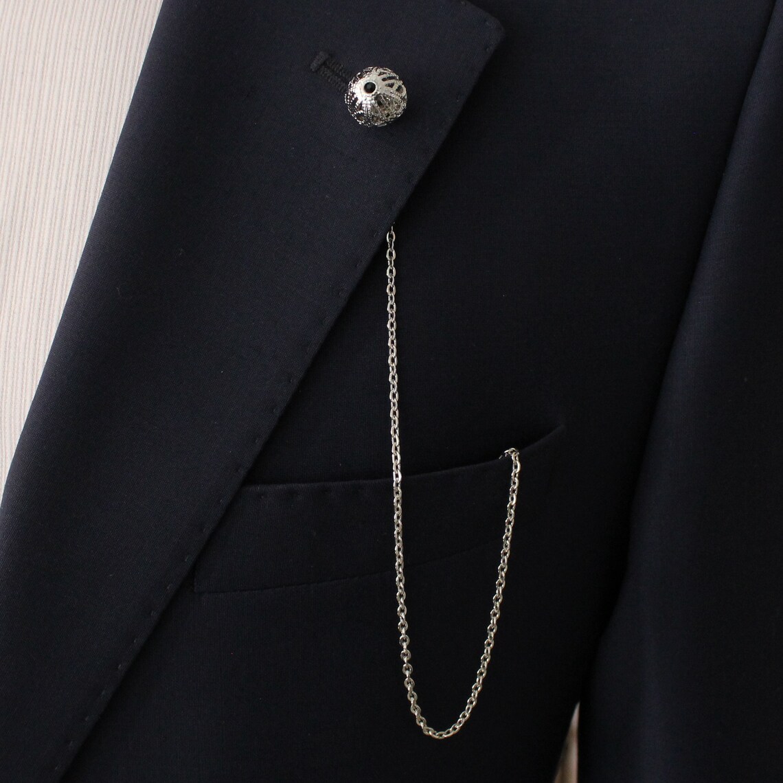 Lapel Chain Handmade Unique Design Lapel Chain Pin Gift for - Etsy