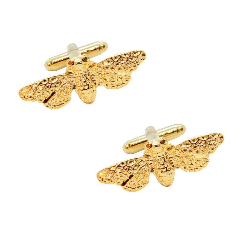 Butterfly Cufflinks: Plated Brass Unique Design - Etsy