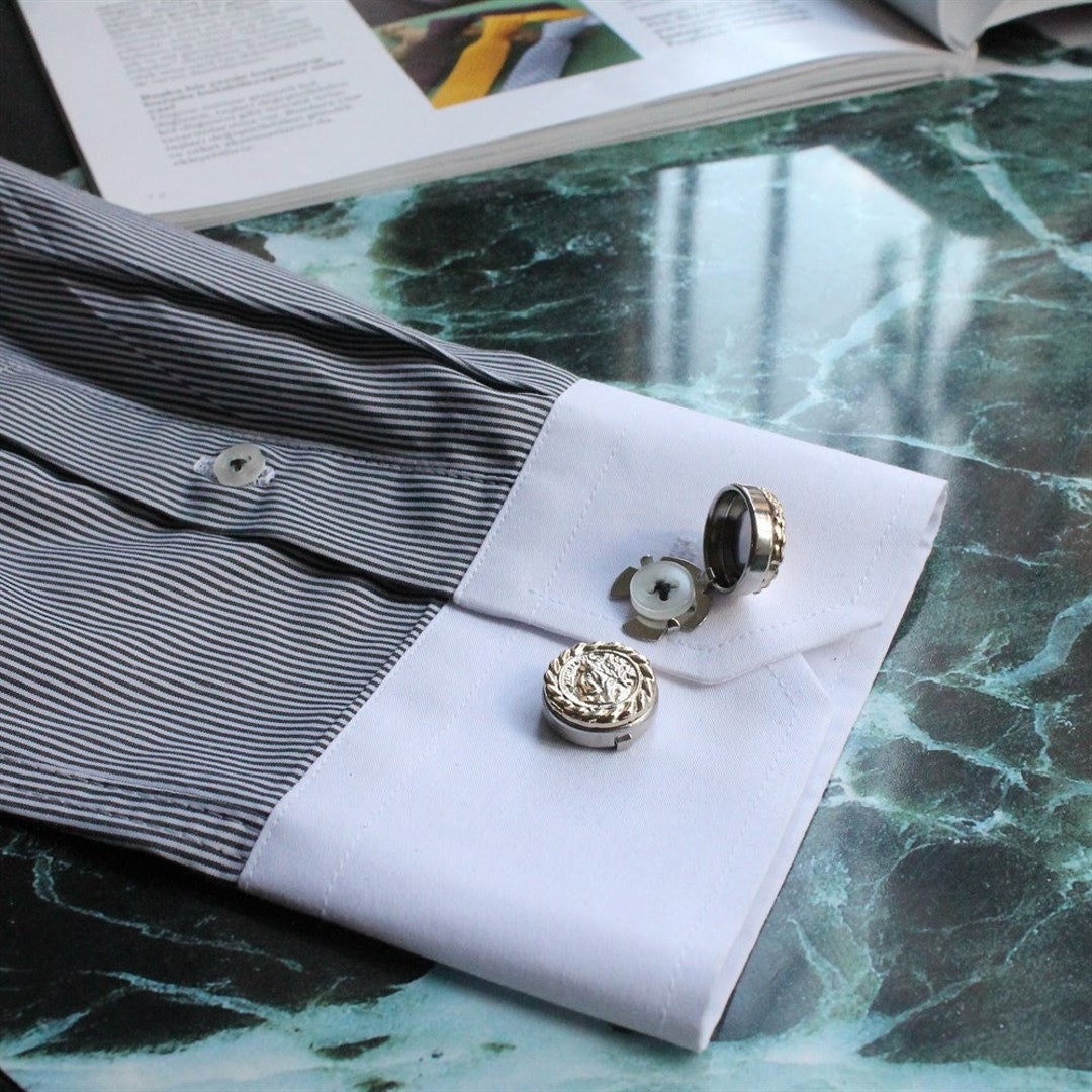 Handmade Button Cover Cufflinks: Unique Men's Jewelry - Etsy