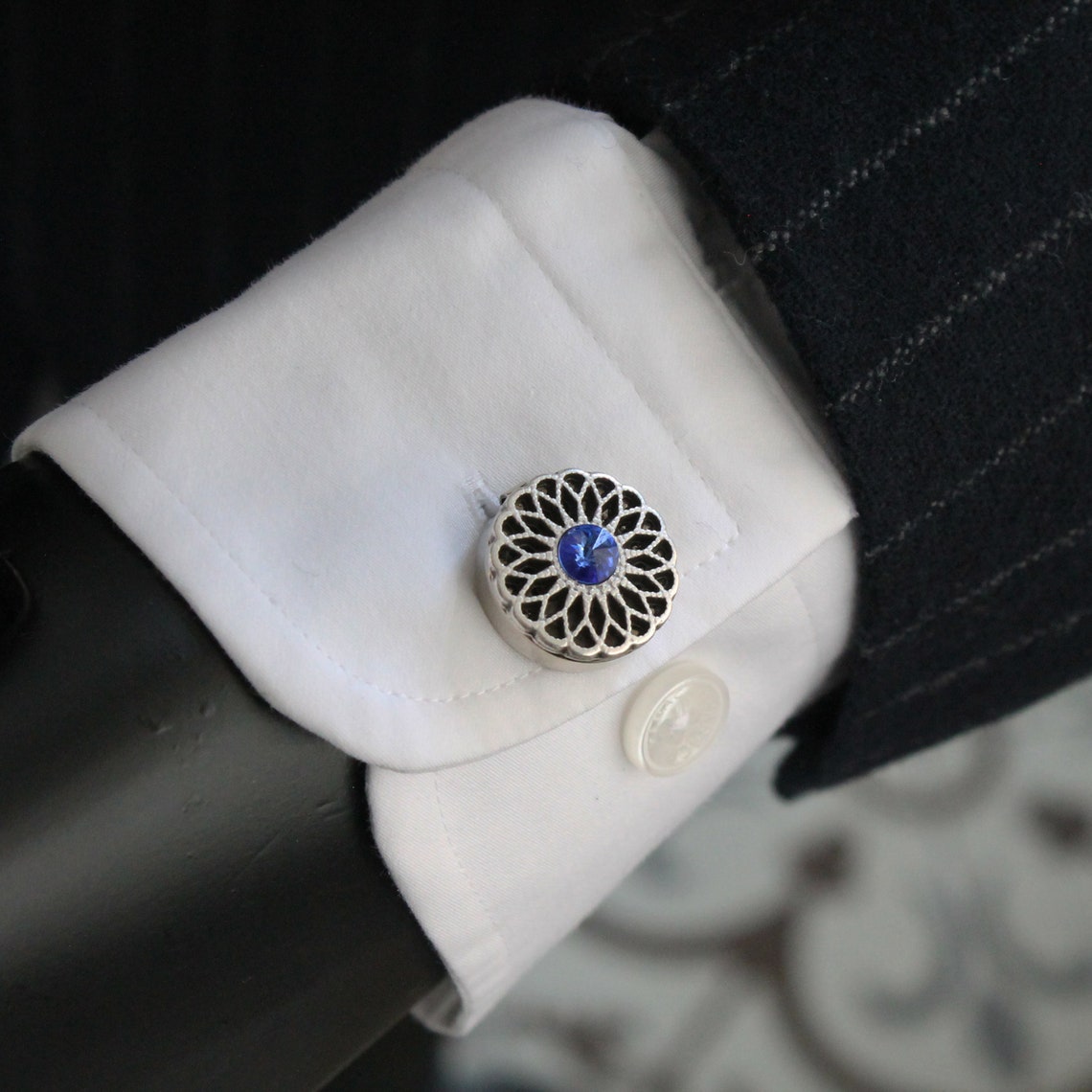 Handmade Shirt Collar Chain Brooch Set Jacket Lapel Pin - Etsy