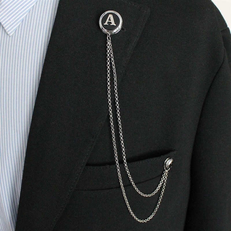 Collar Chain Lapel Pin - Etsy