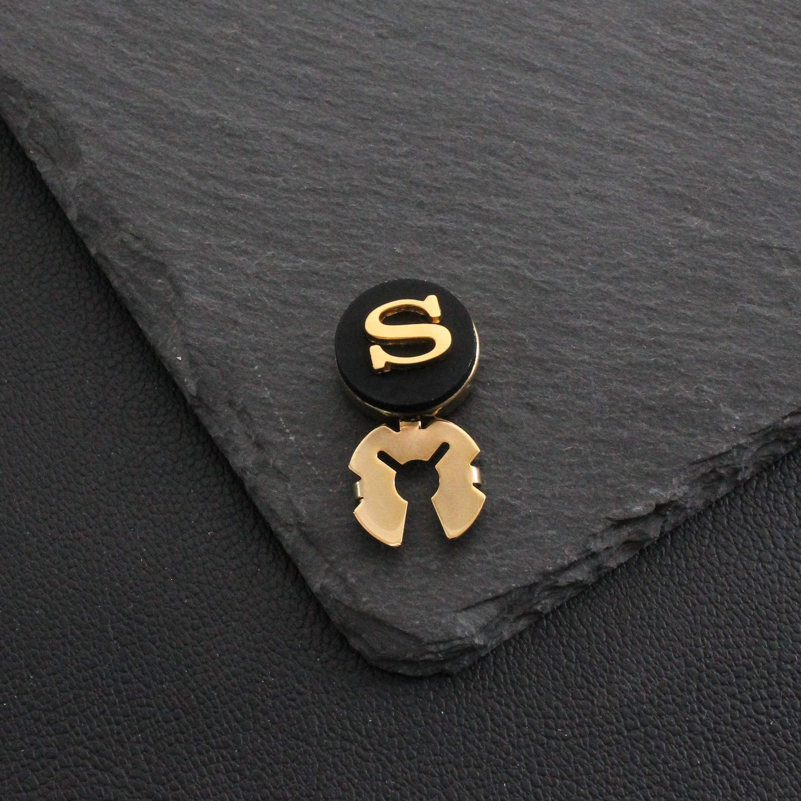 Customized Gold Colour Button Cover Shirt Collar Clip | Etsy