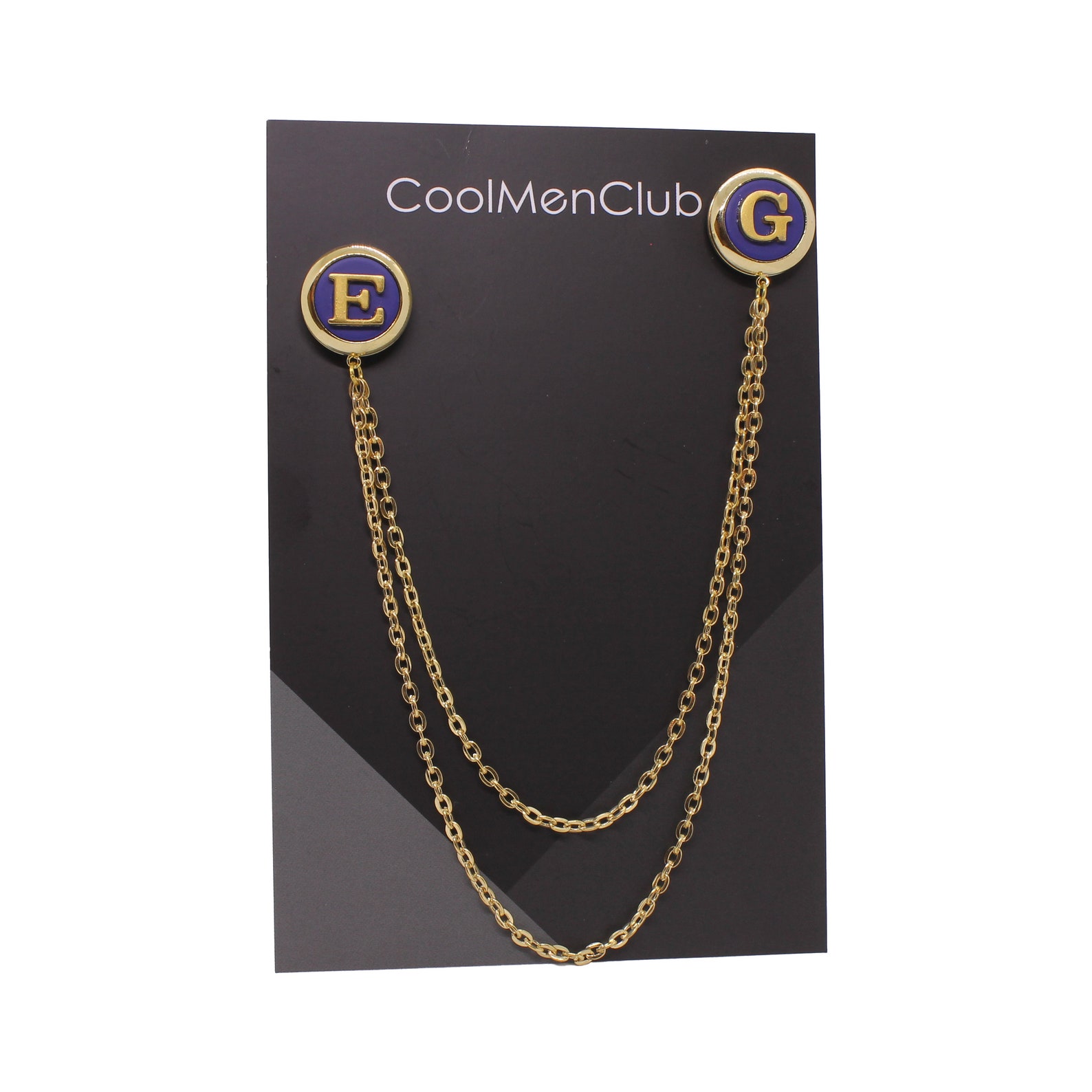 Customized Jacket Chain Brooch Personalized Letter Handmade - Etsy