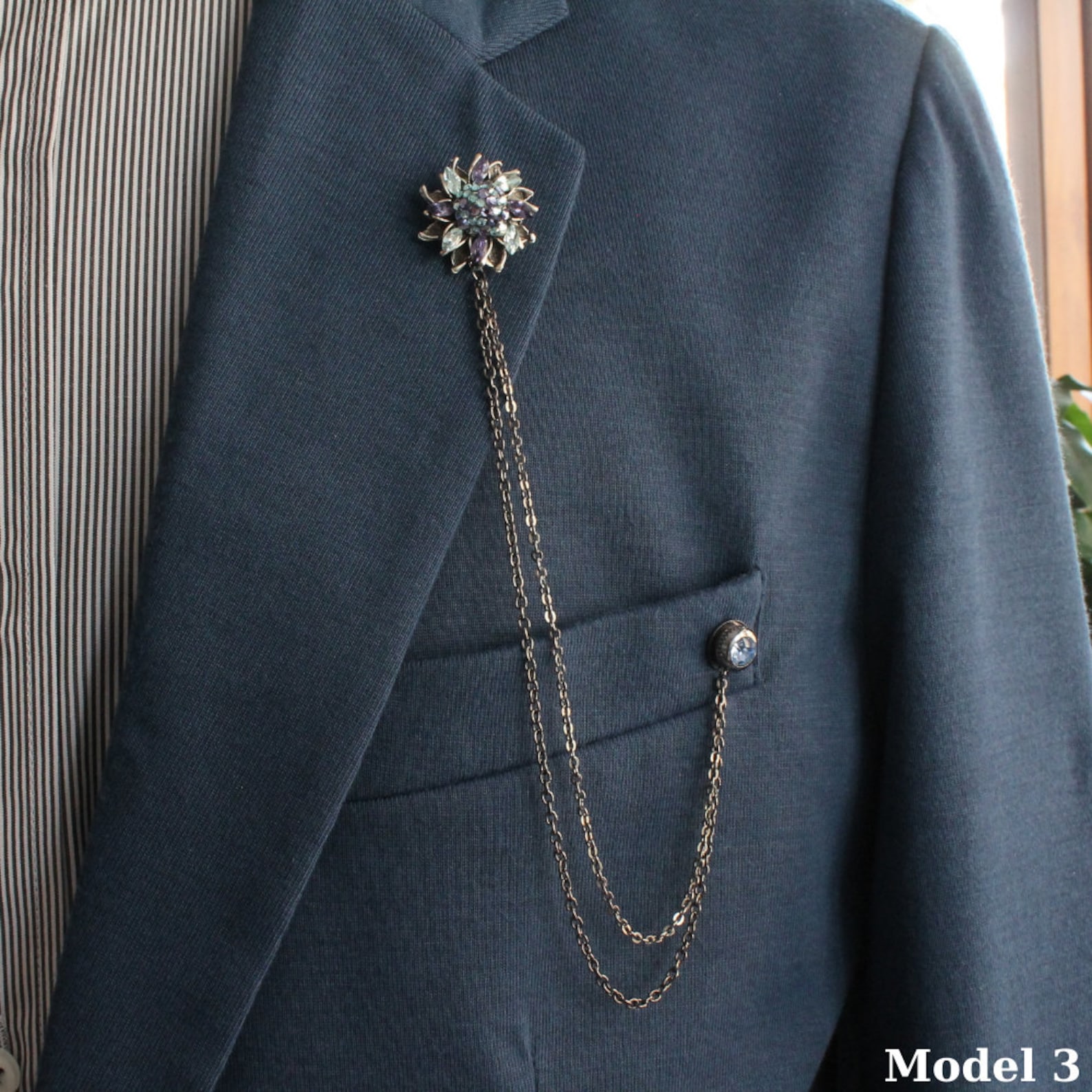 Flower Figured Handmade Jacket Lapel Brooch Lapel Pins With - Etsy