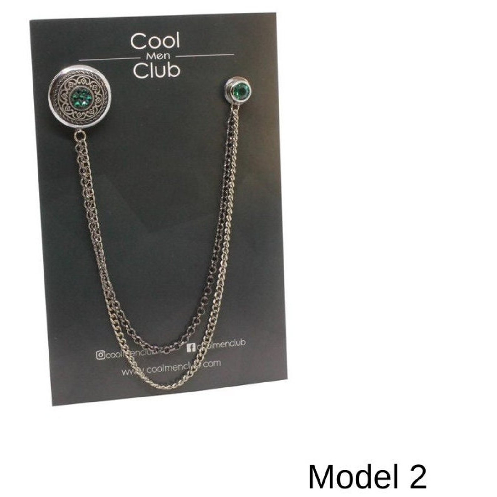 6 Models-handmade Jacket Chain Brooch / Lapel Pin Men's - Etsy