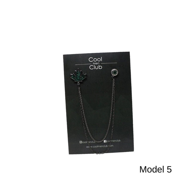 Handmade Jacket Chain Brooch / Lapel Chain Pin / Men's - Etsy