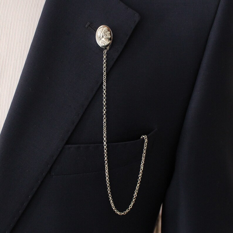 Lapel Chain Handmade Unique Design Lapel Chain Pin Gift for | Etsy