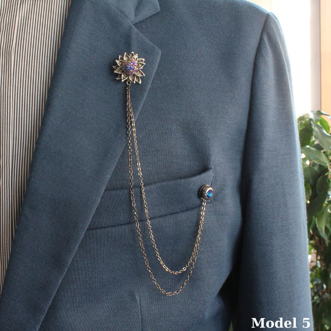 Flower Figured Handmade Jacket Lapel Brooch Lapel Pins With - Etsy