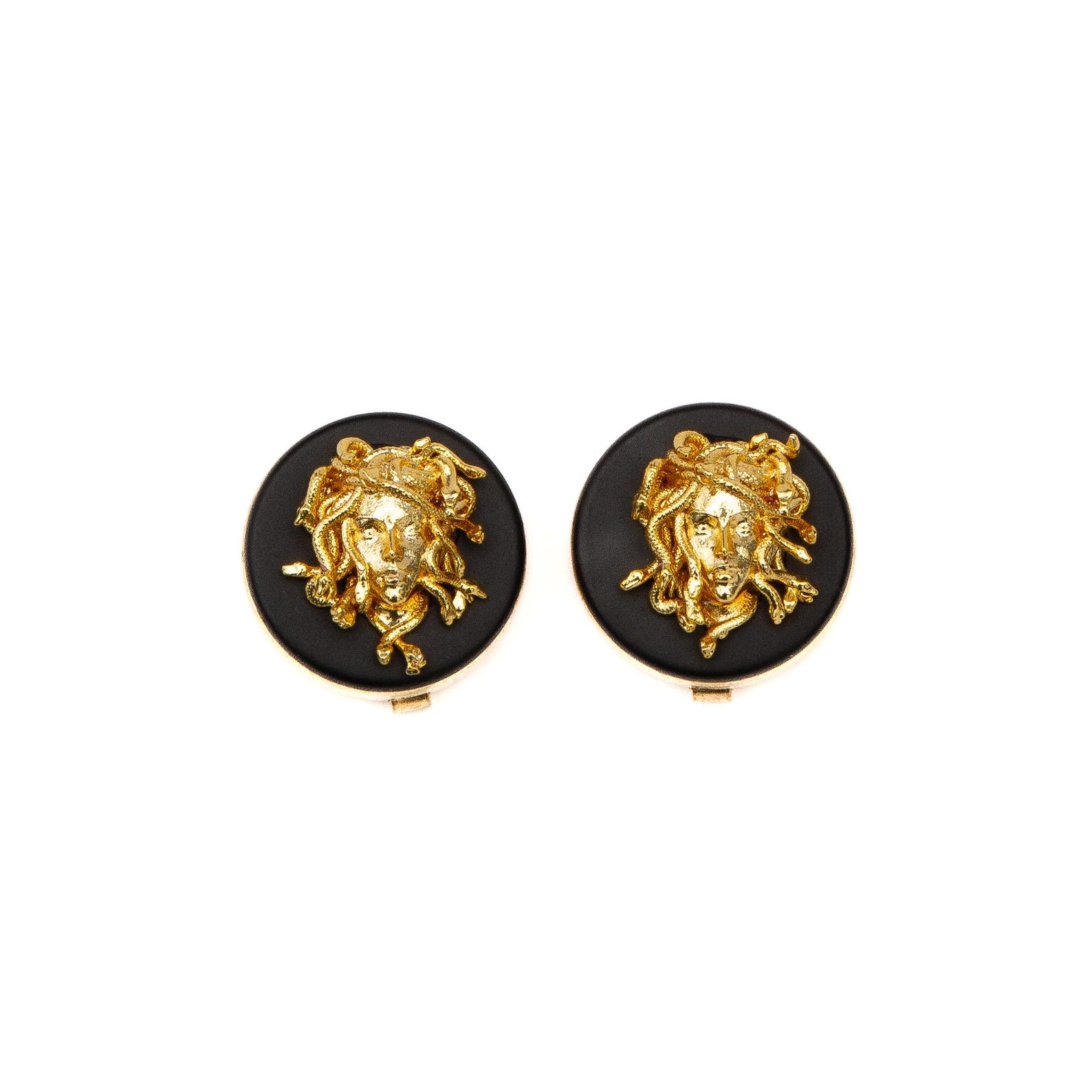 Medusa Shirt Collar Chain Brooch-button Cover Cufflinks Set,gold Color ...