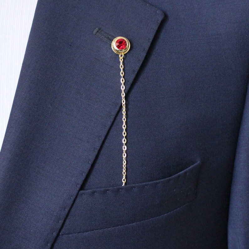 Lapel Chain Handmade Unique Design Lapel Chain Pin Gift for - Etsy