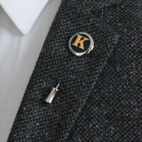 Personalized Lapel Pin Customized Jacket Brooch Letter | Etsy