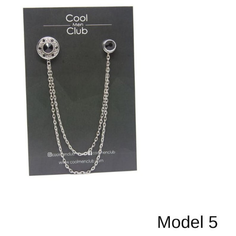 Handmade Jacket Chain Brooch / Lapel Chain Pin / Men's - Etsy