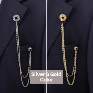 Brooch in coat store