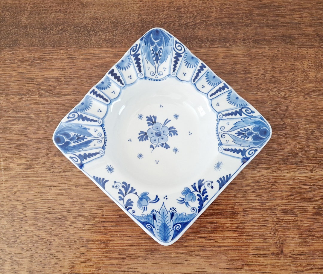 Vintage Delft Blue Ashtray De Porceleyne Fles Royal Delft Made in ...