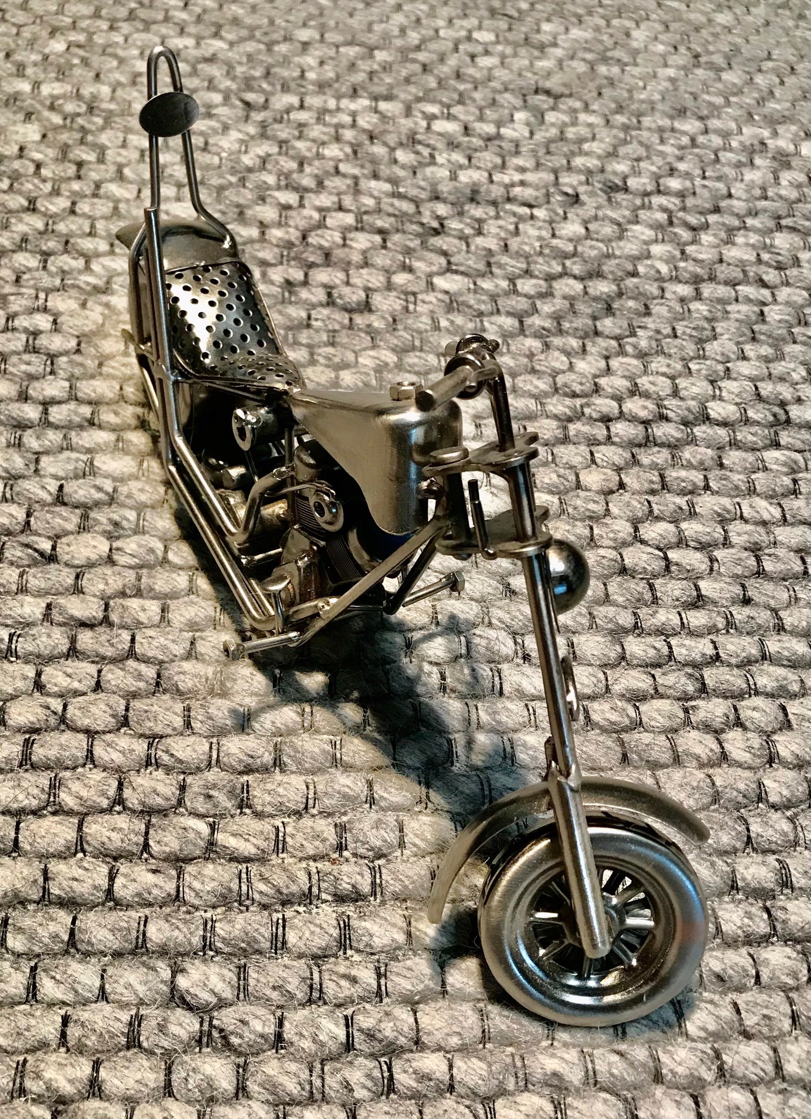 Custom Handmade Chopper 13” Raked Out Motorcycle Recycled and ...