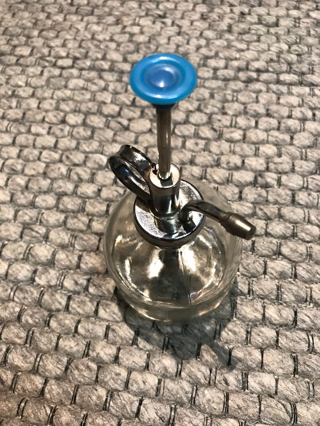 Vintage 1970’s Perfume Dispenser, Pumper Action Arched Decor Glass ...