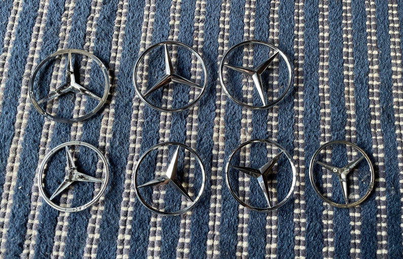 Vintage Mercedes-benz Trunk Emblems 1990's and 2000s W201 190e W124 ...