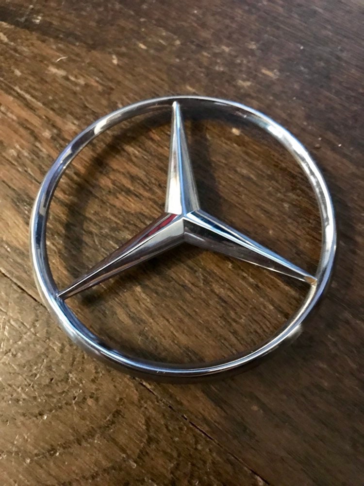 Vintage Mercedes-benz Trunk Emblems, W201 W124 W203 W210, Silver Arrows ...