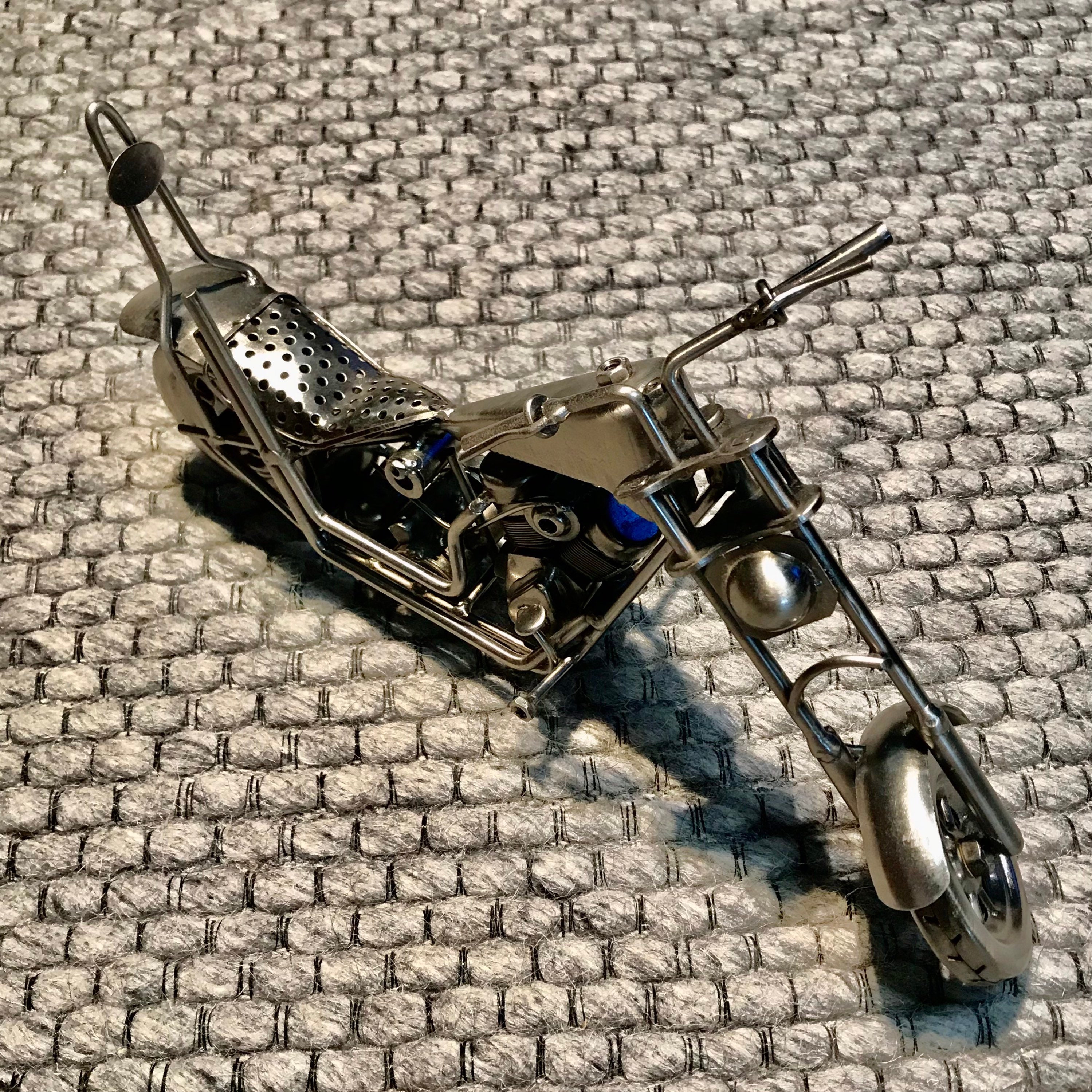 Custom Handmade Chopper 13” Raked Out Motorcycle Recycled and ...