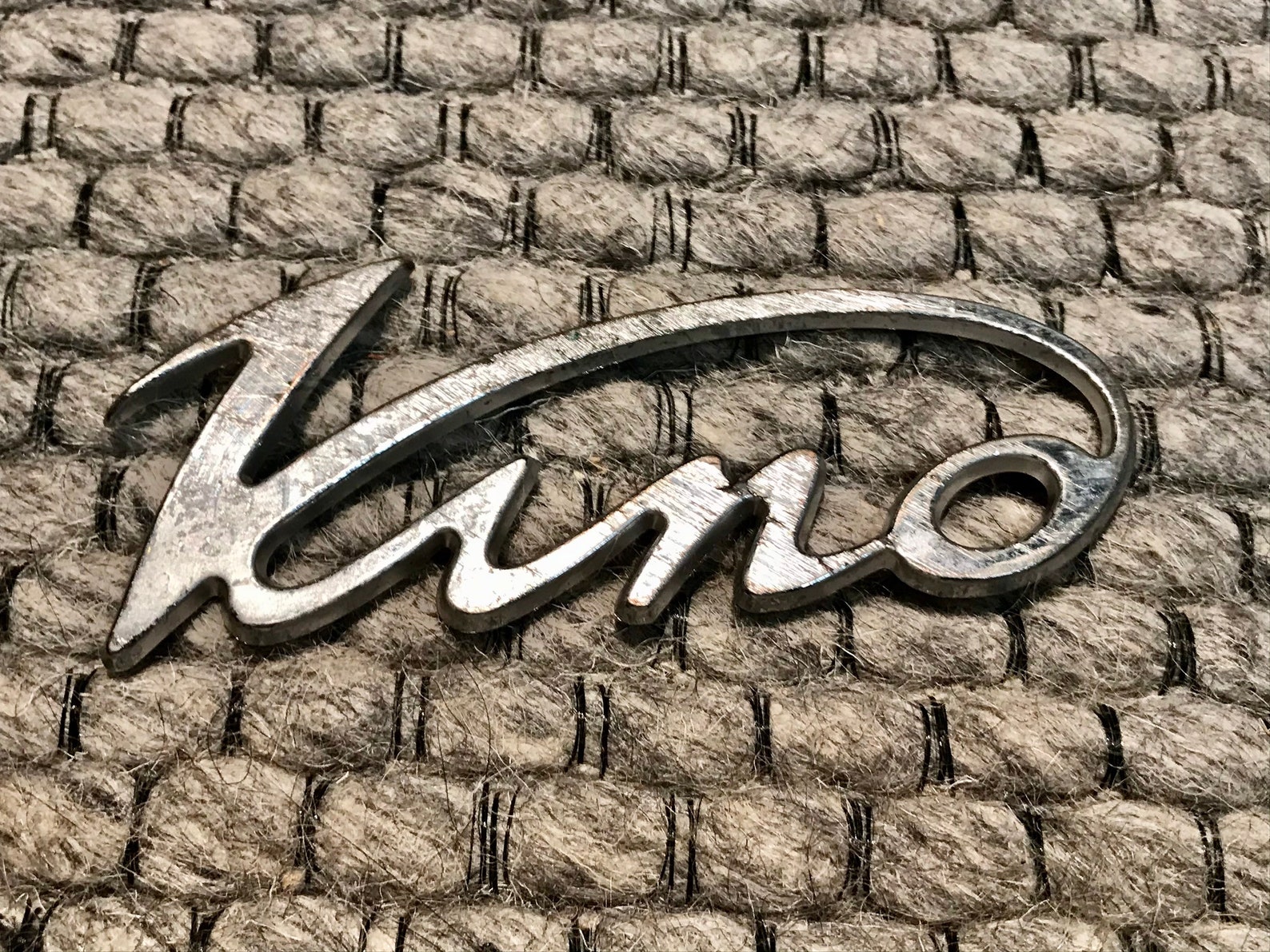 Vintage 1970s Vino (wine) Cursive Font Silvery Alloy Small Sign - Etsy