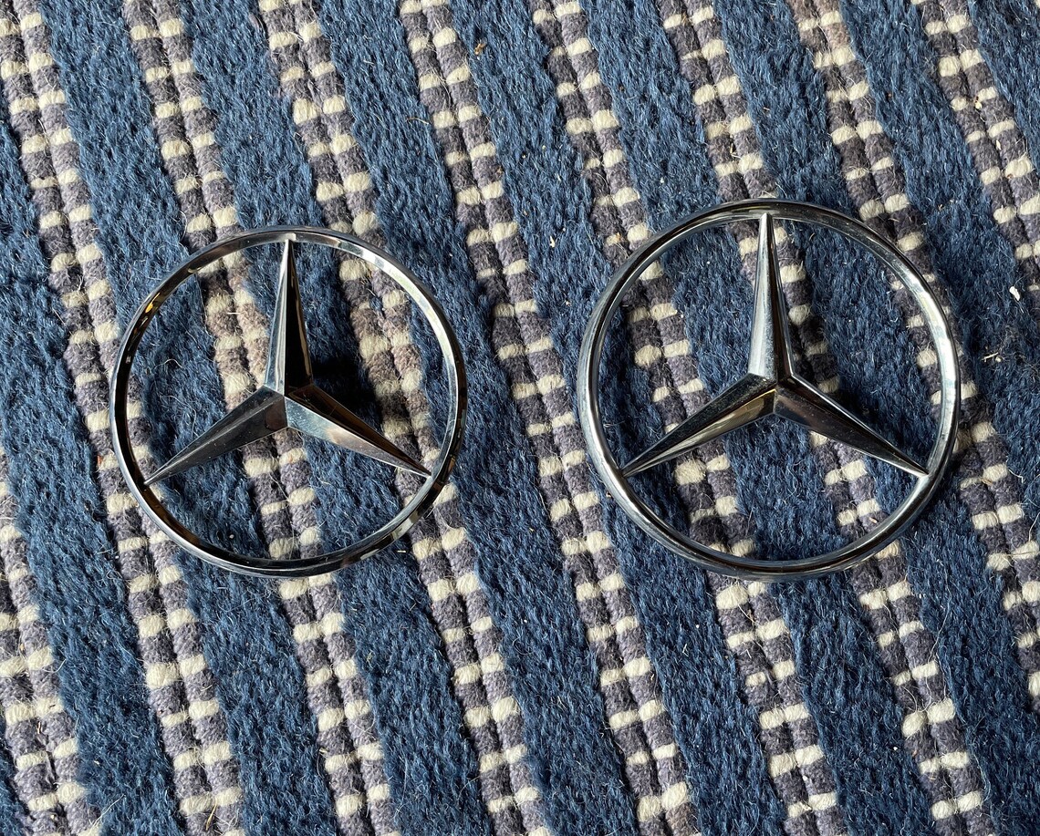 Vintage Mercedes-benz Trunk Emblems 1990's and 2000s W201 190e W124 ...