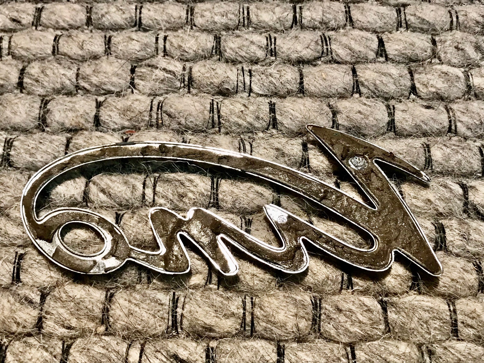 Vintage 1970s Vino (wine) Cursive Font Silvery Alloy Small Sign - Etsy