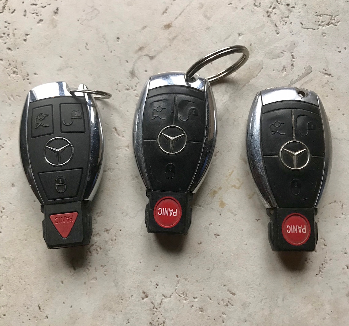 4 Used Mercedes-benz Infrared Keys, 2000's Models. E-class, S-class C ...