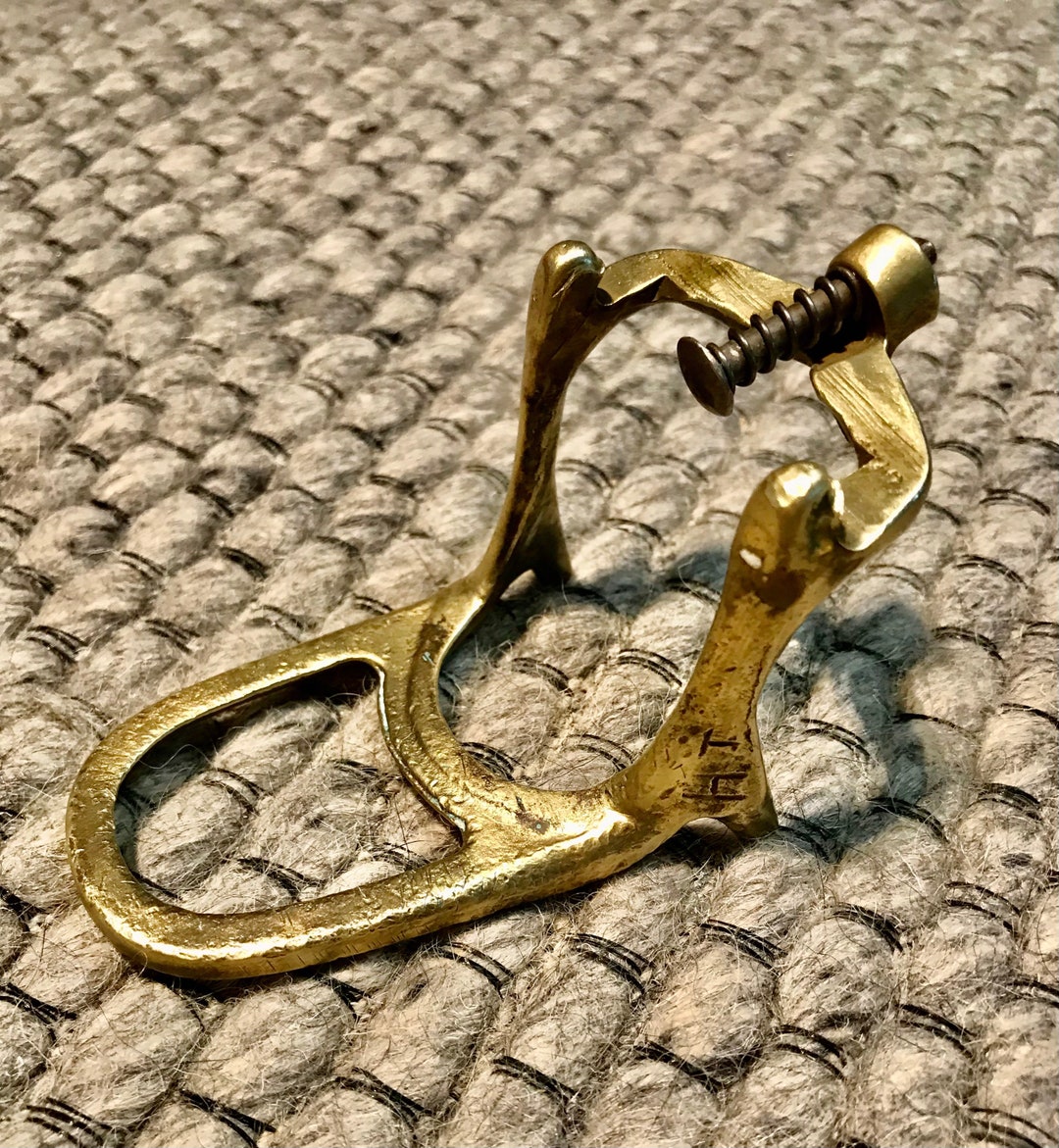 Antique 1930s Dental Mold Stand With Spring. Solid Brass, Conversation ...