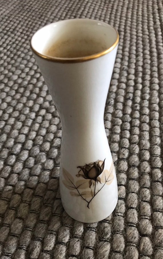 Vintage 1960's Rosenthal Vase Shadow Rose China Made in | Etsy