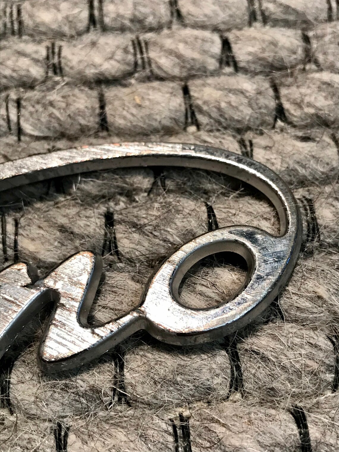 Vintage 1970s Vino (wine) Cursive Font Silvery Alloy Small Sign - Etsy