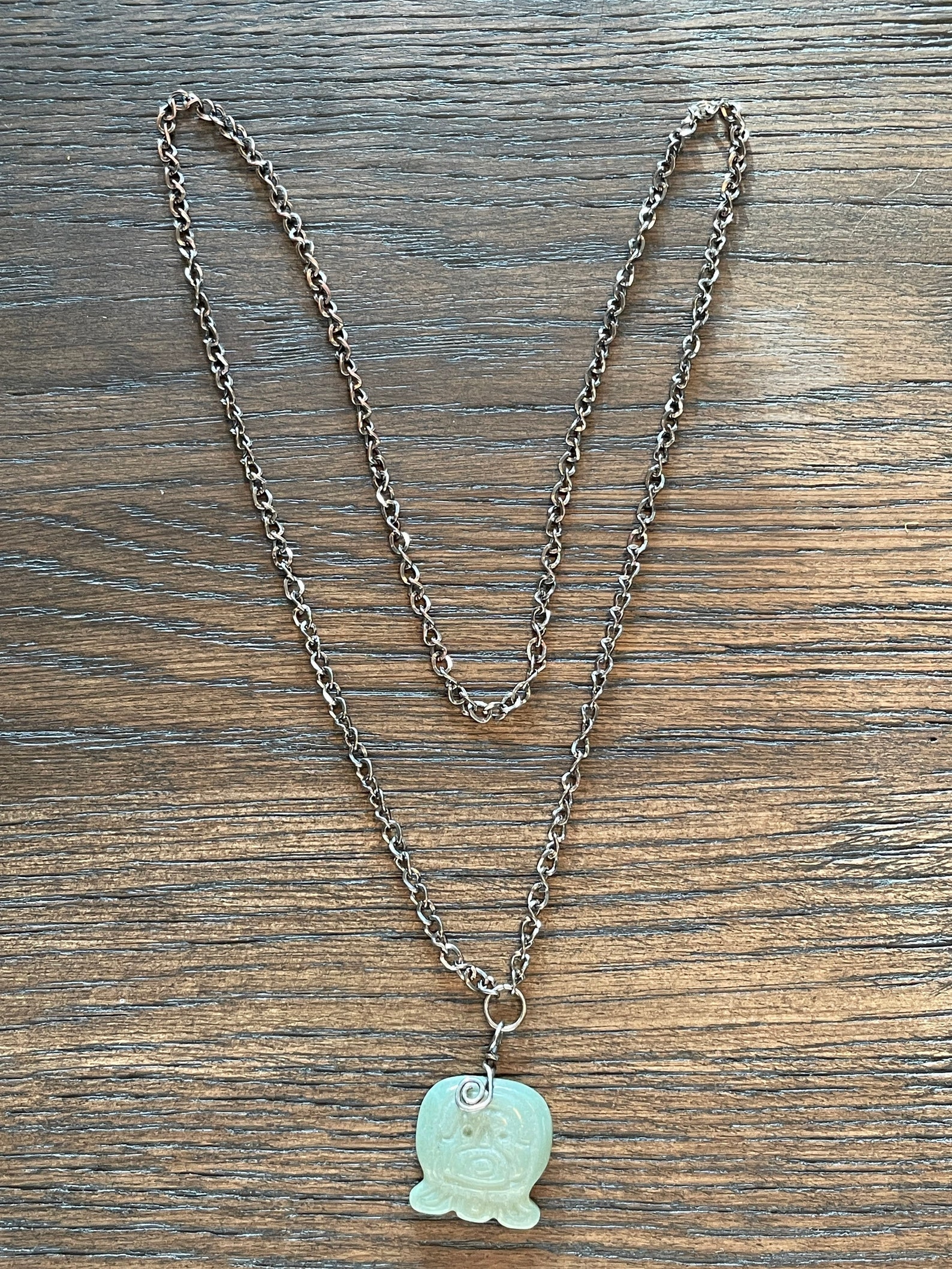 Vintage 1970s Aztec Meso American Green Apple Jade Hieroglyphic LORD ...