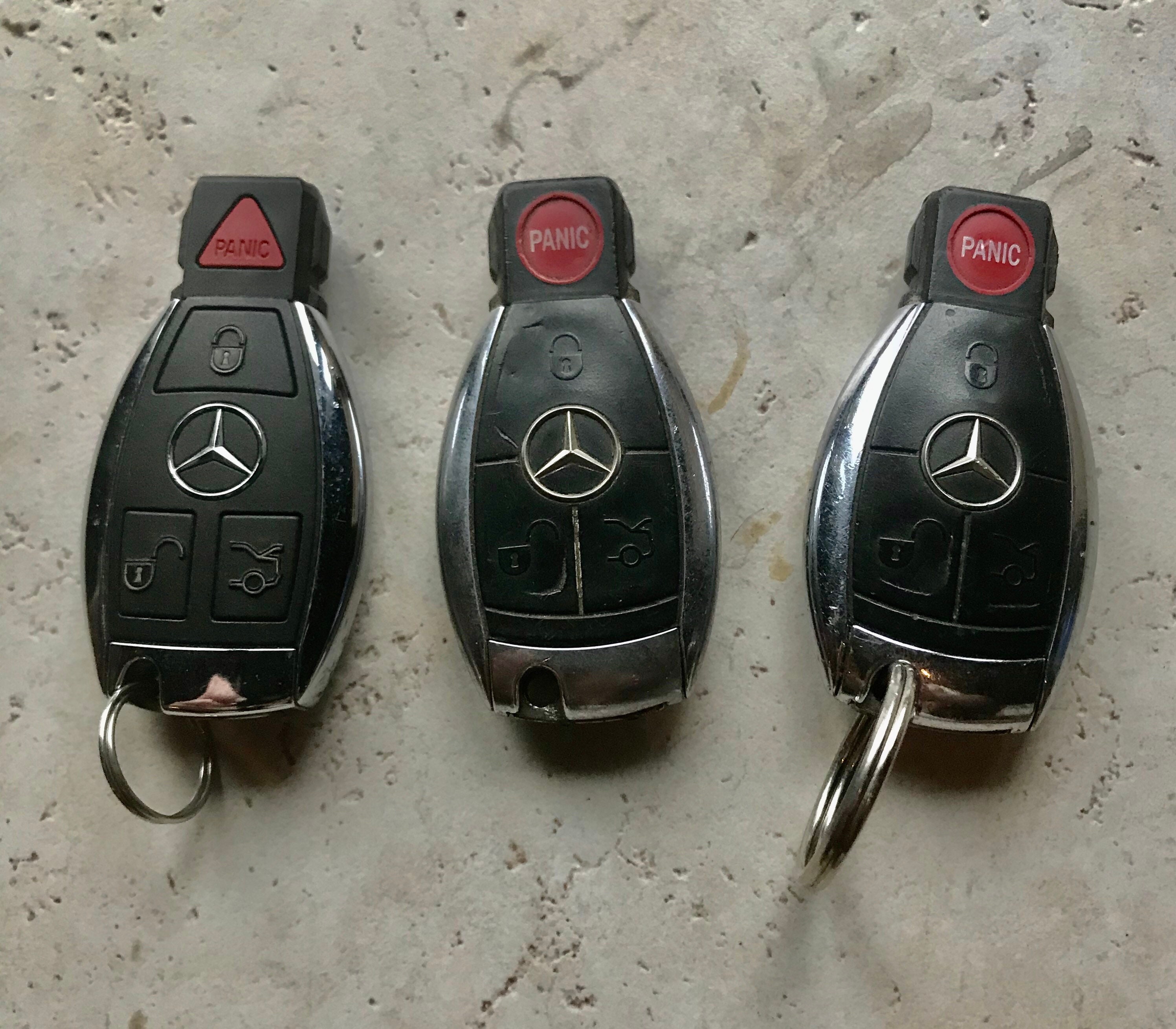 4 Used Mercedes-benz Infrared Keys, 2000's Models. E-class, S-class C ...