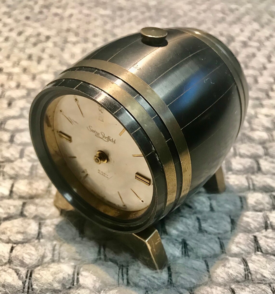 Vintage 1960s Swiza Sheffield Swiss-made 8 Day Alarm Clock Keg - Etsy