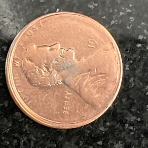 No Date Stamp Errors 19?? USA Error Coin Lincoln Penny Not Legible, off ...