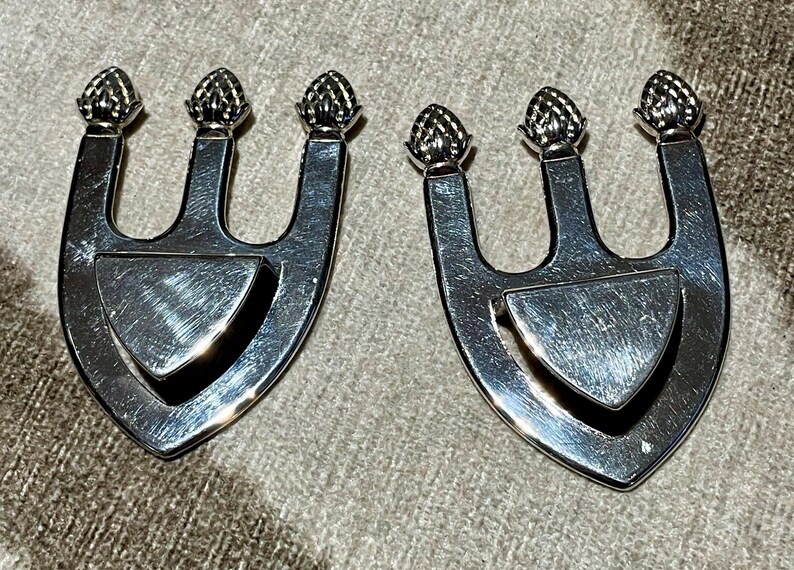 Two Vintage Sheffield Silver Co Casserole Spoon Rests, Made in Italy ...