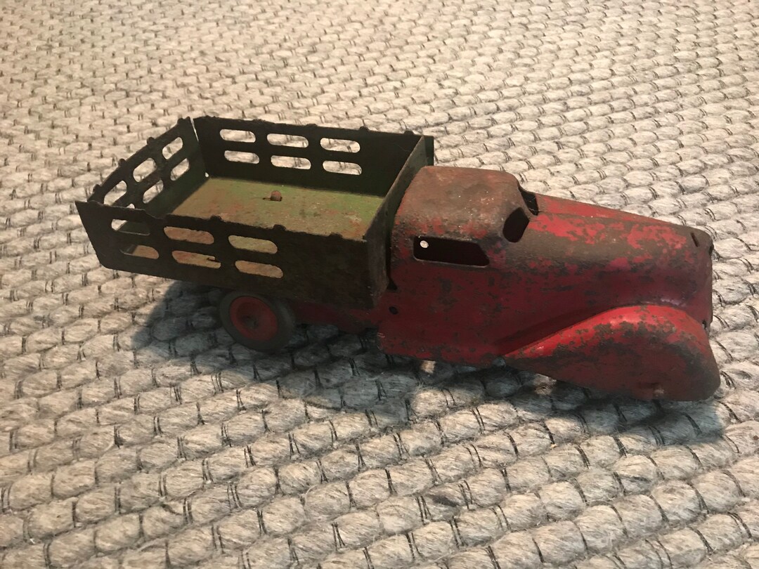 Vintage 1930s Buddy L Stake Bed Truck, Metal Toy, Restoration Project ...