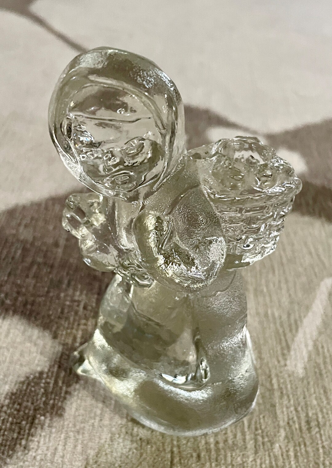 Vintage 1980 Goebel Crystal Hummel Figurine Candle Holder, Girl With ...