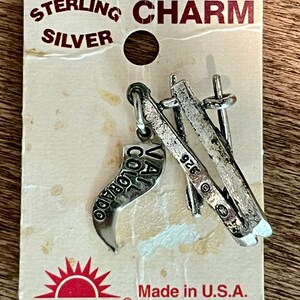 Vintage Sterling Silver Vail Colorado Skiing Charm, Made in USA - Etsy