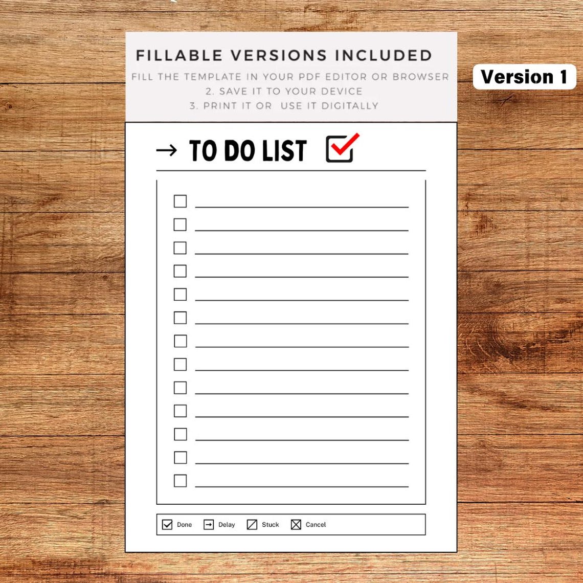 Minimal to Do List Printable, Simple Tasks List Template, A4/a5/letter ...