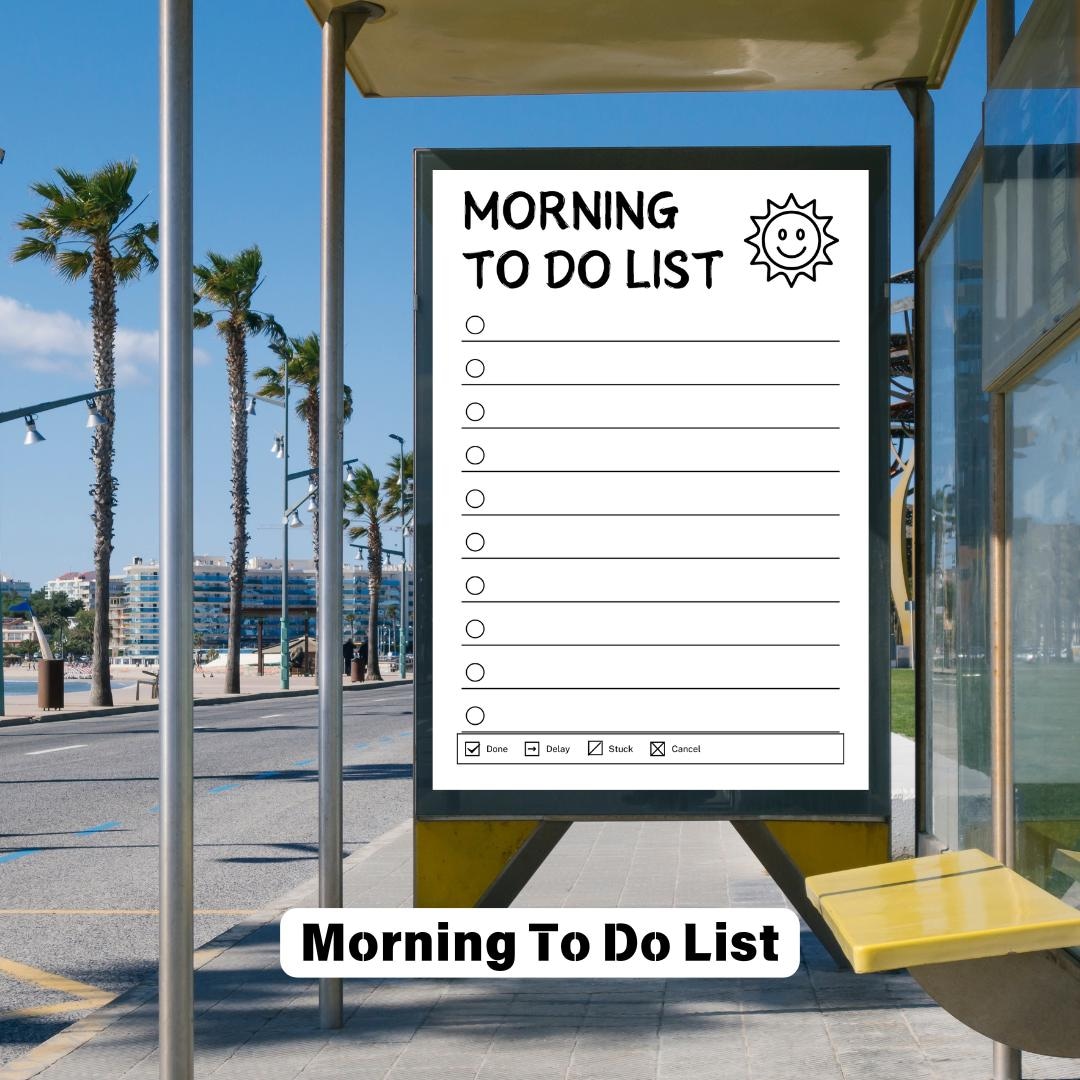 Morning To-do List Template – Organize Your Day With a Printable and ...