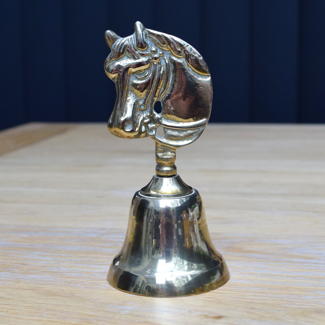 Horse Head Brass Bell - Etsy