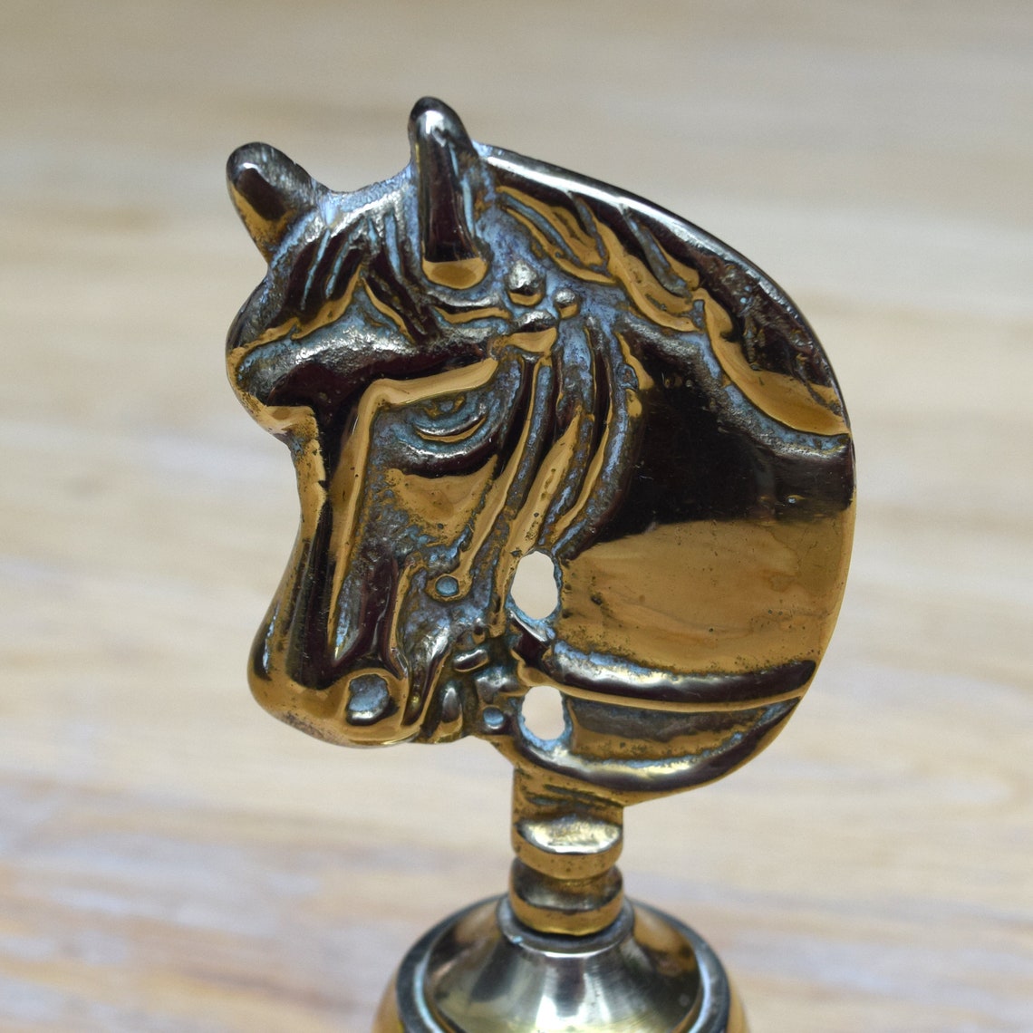 Horse Head Brass Bell - Etsy