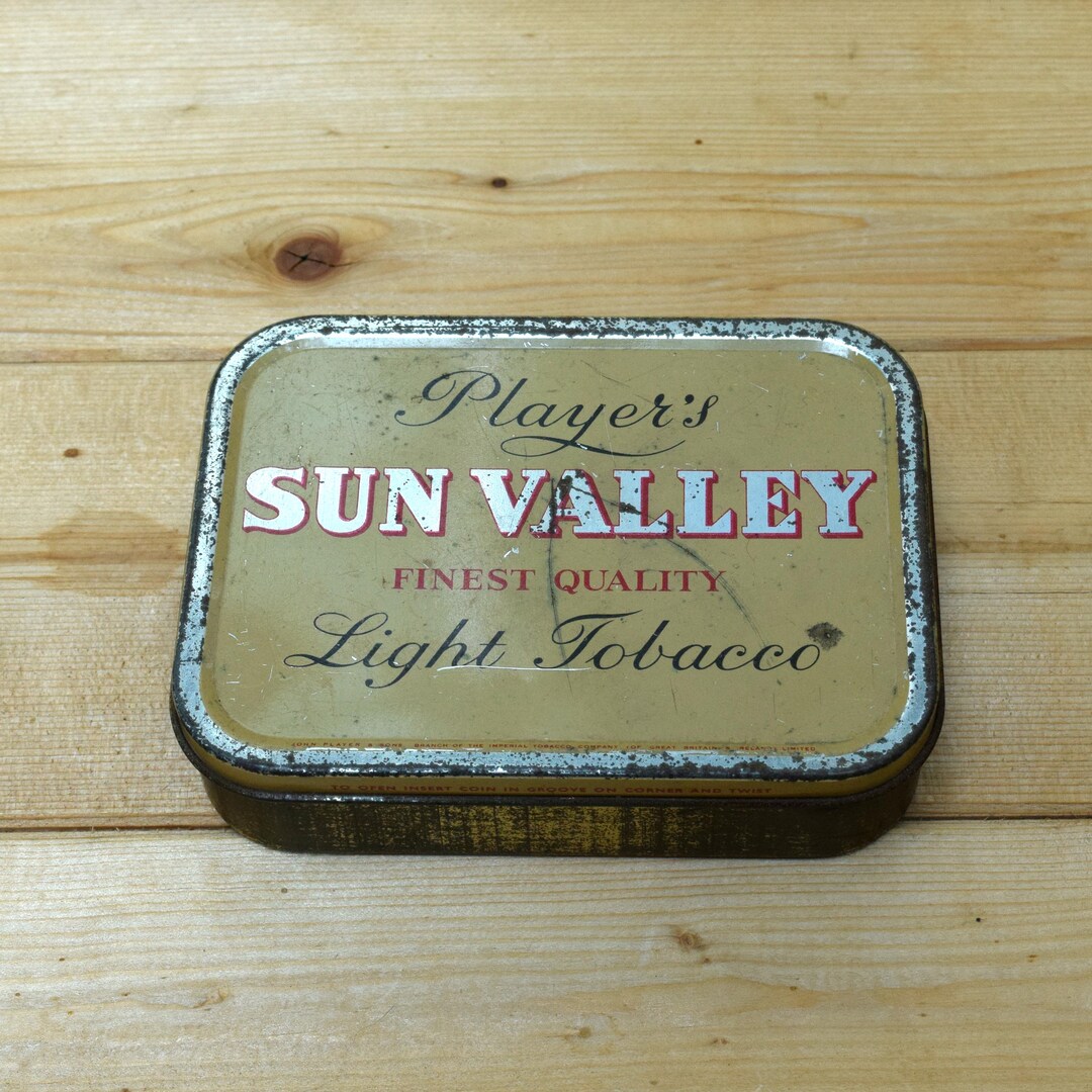 Player's Sun Valley Tobacco Tin, Empty Tobacco Tin, Collectable Tin - Etsy