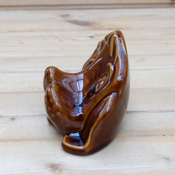 Denmead Pottery Dog Head Glasses Stand - Gem