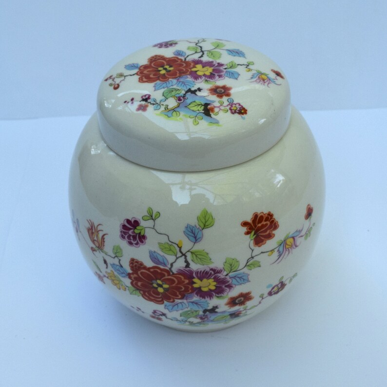 Sadler Floral Ginger Jar - Etsy