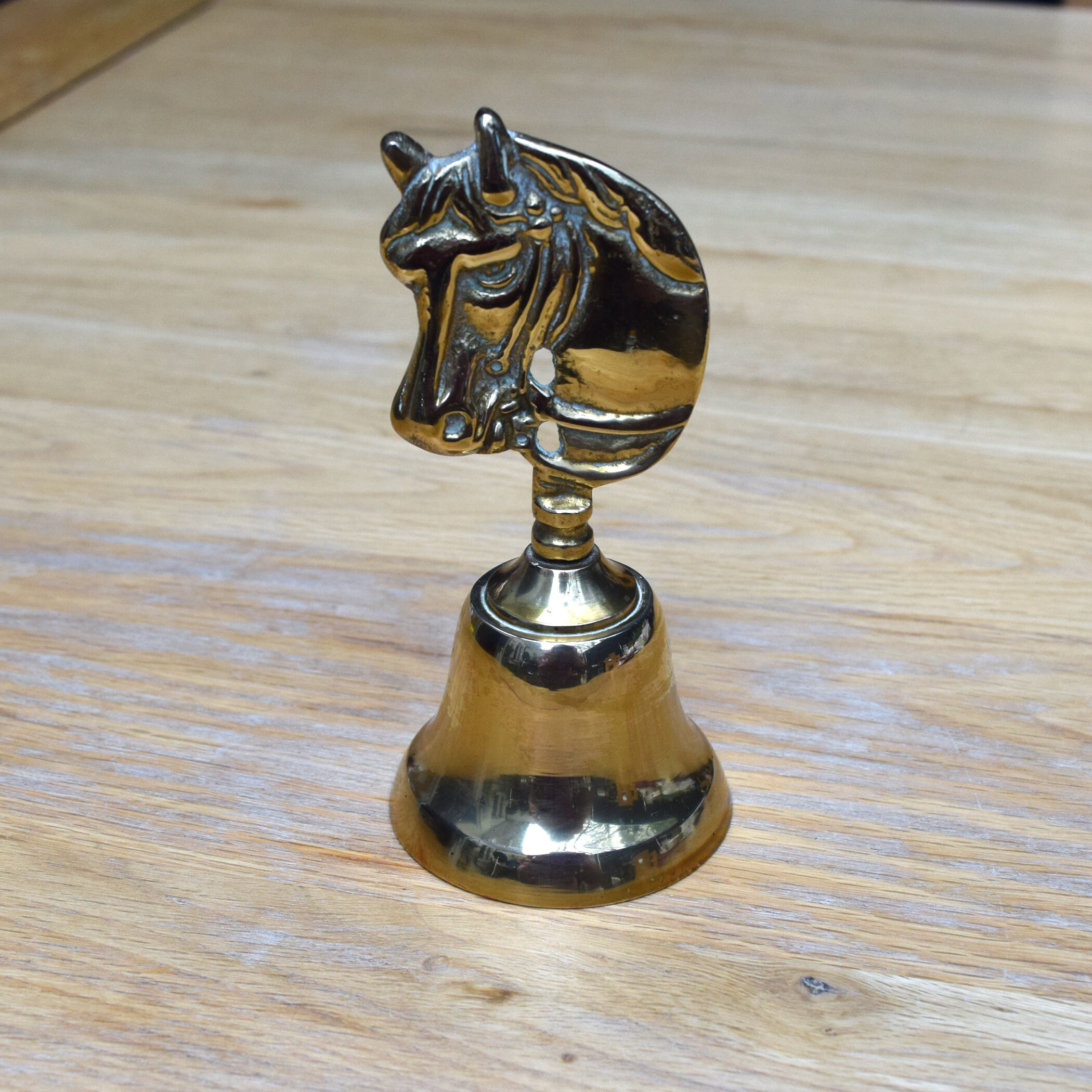 Horse Head Brass Bell - Etsy